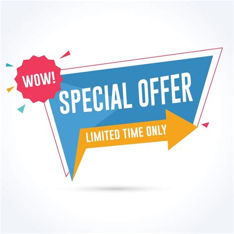 Special Offer Promotion Banner 4842426 Vector Art At Vecteezy