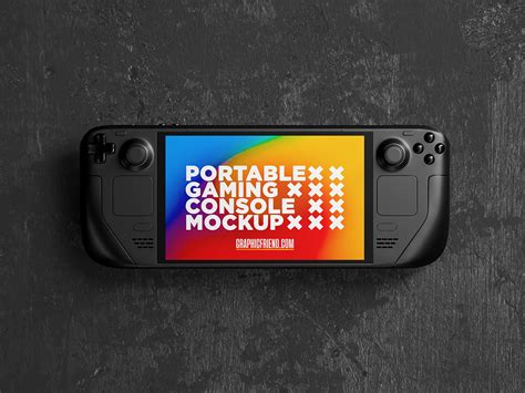 Free Portable Gaming Console Mockup Behance