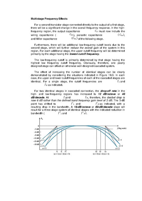 Multistage Frequency Effects Multistage Frequency Effects For A Second Transistor Stage