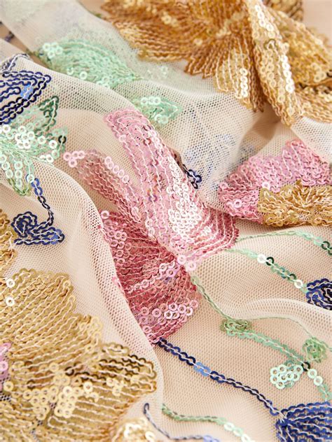 Buy Multi Sequin Flower Print Angel Sleeve Dress 3 16yrs From Next