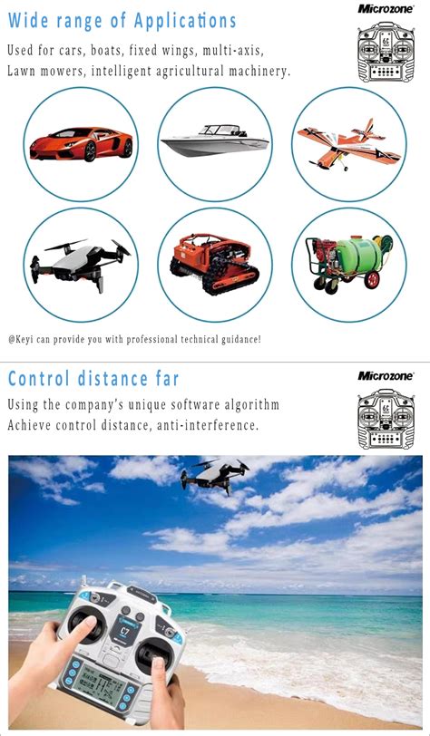 Microzone C7 Mini Mc7 24ghz 8ch Rc Transmitter Remote Control Mc8re V2