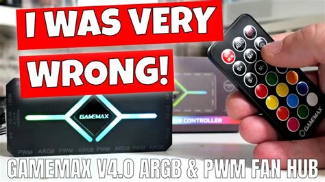 Add More Fans And Rgb Argb Pwm Fan Hub With Remote Control Gamemax V4 0