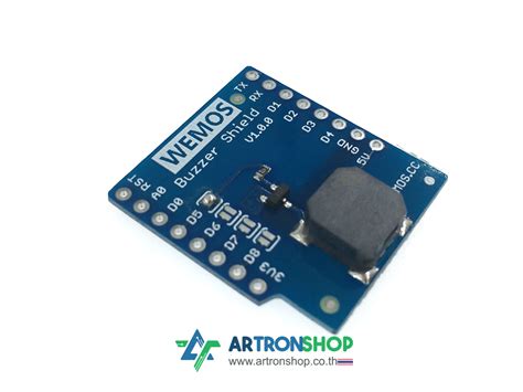 buzzer shield v1 0 0 for wemos d1 mini artronshop บอร์ดอิเล็กทรอนิกส์