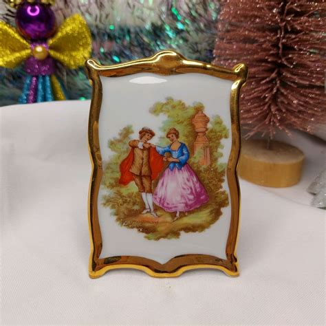 Винтаж Каминная композиция Limoges France фарфор ручная роспись фрагонад в интернет магазине