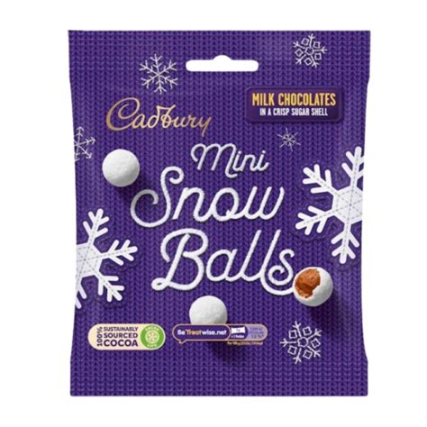 Cadbury Mini Snowballs Uk 80g Willy Wacky Snacks