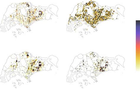 Spatial Analysis We Report The Heatmap Of The Cumulative Number Of
