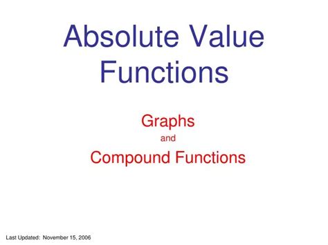 PPT Absolute Value Functions PowerPoint Presentation Free Download ID