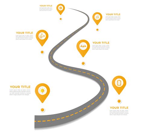 6 Steps Roadmap Diagram Infographic Template For Business 24777527 Vector Art At Vecteezy