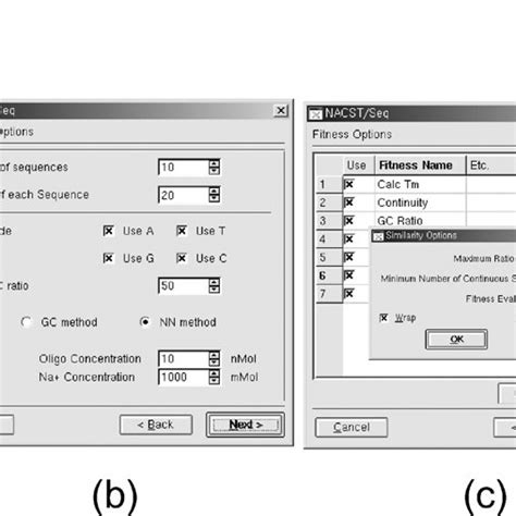 Sequence Generation Process In Nacst Seq A General Options Such As