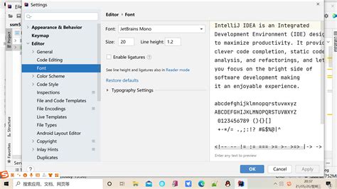 Idea2021设置代码字体大小idea2021设置字体 Csdn博客