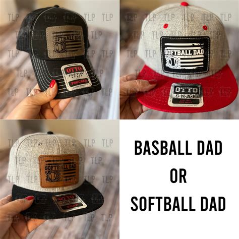 Baseball Softball Dad Patch Hat Snapback The Lily Pad Tlp