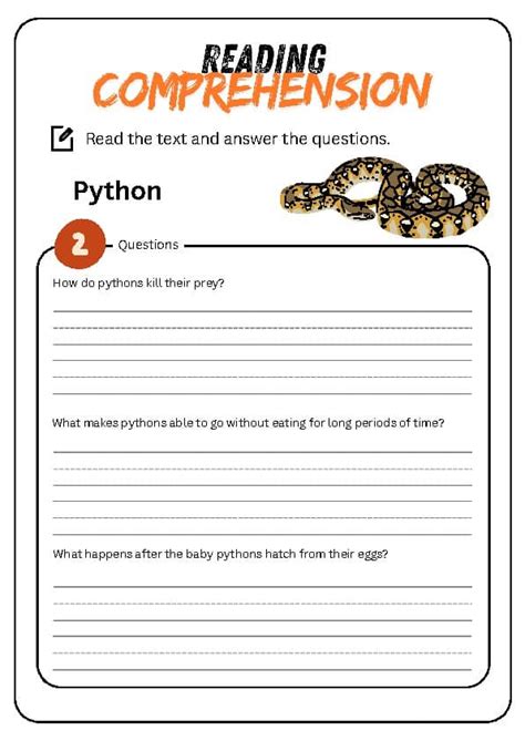 Reading Comprehension Python Solutions By Learnplanet Tpt