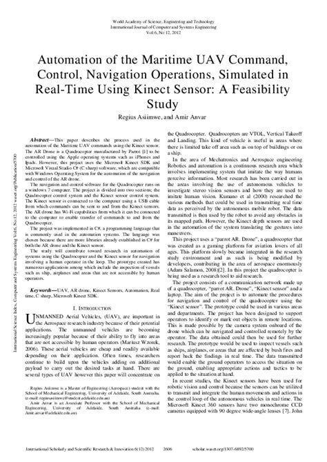 Pdf Automation Of The Maritime Uav Command Control Navigation Operations Simulated In Real