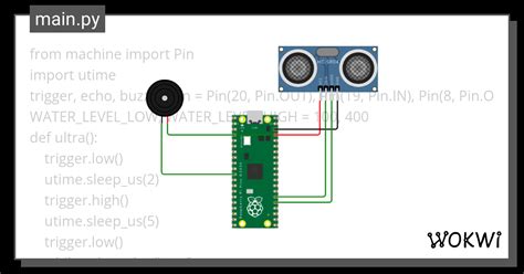 13 Water Level Monitor Copy Wokwi Esp32 Stm32 Arduino Simulator