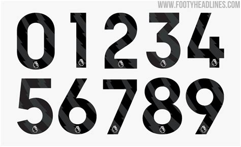 Only 5 Colors Again New 23 24 Premier League Typeface Released Footy