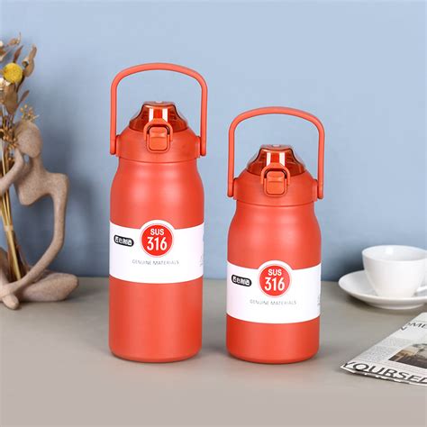 Hl กระติกนำ้ร้อน 316สแตนเลส กระติกเก็บร้อน ขวดน้ำเก็บอุณหภูมิ1000 1300ml กระบอกน้ำร้อน กระติกน้ำ