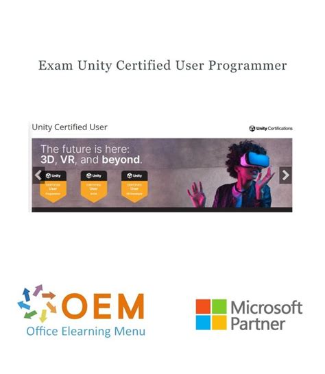 Exam Unity Certified User Programmer Pearson Vue And Certiport Oem