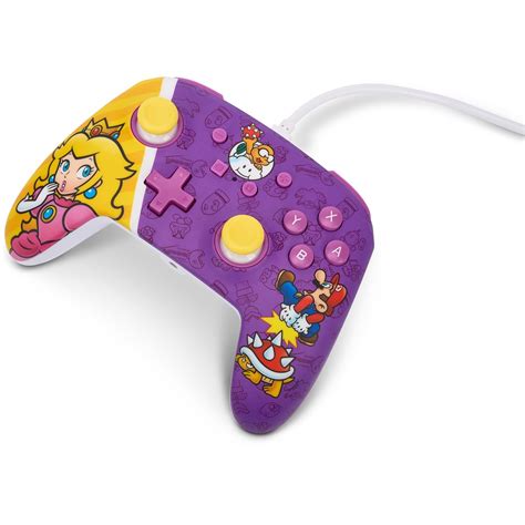 Powera Enhanced Wired Controller For Nintendo Switch Princess Peach