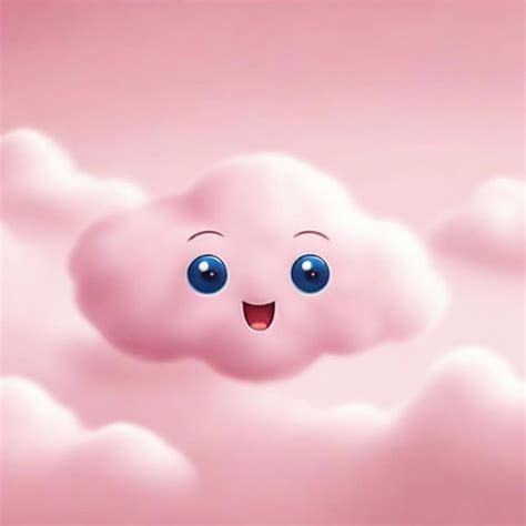 Cute Tiny Pink Cumulonimbus Cloud