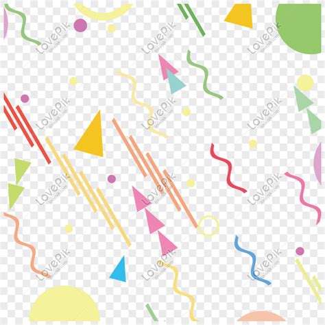 멤피스 스타일 기하학적 패턴 음영 Png 일러스트 무료 다운로드 Lovepik