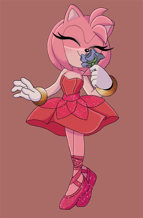Pin By Susana Hdez On Sonic Imágenes Amy Rose Rosé Fanart Amy The