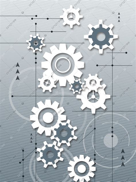 Technology Gear Vector Background Technology Gear Background Image For Free Download
