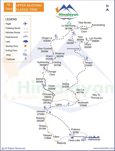 Upper Mustang Trek Best Recommended Itinerary Himalayan Wander