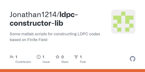 Github Jonathan1214ldpc Constructor Lib Some Matlab Scripts For Constructing Ldpc Codes