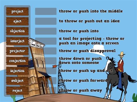 Ject Root Word Matching Match Up