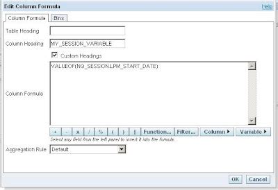 OBIEE Adding Session Variables To The Report Title Using A Narrative View OBIEE GURU