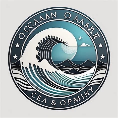 Premium Photo A Logo For The Oceanic Company