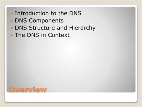 dns domain name system ppt