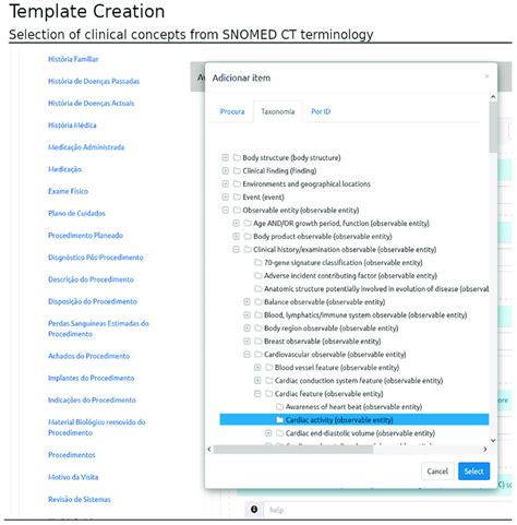 Template Building Inclusion Of Clinical Concepts Based On The Snomed Download Scientific