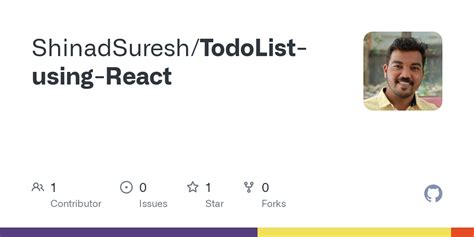 Github Shinadsureshtodolist Using React