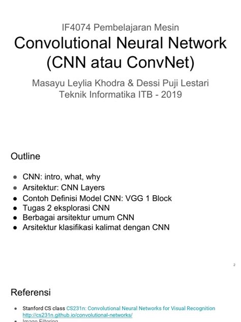 minggu04 convolutional neural network cnn pdf artificial neural