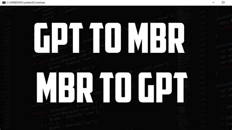 How To Convert Gpt To Mbr Mbr To Gpt During Windows 10 Installation
