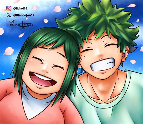 Daily Dose Of My Hero Academia Fanart I Made Of Inko And Izuku Midoriya From My Hero Academia