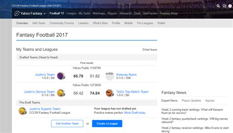 Yahoo Fantasy Football