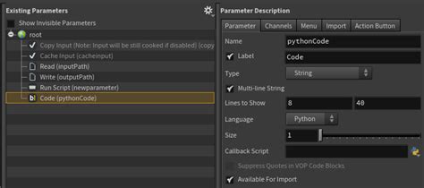 Pythonコードを実行するノードの作成 Houdiniノート