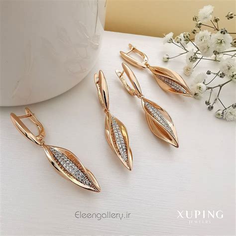 گوشواره زنانه آویز برلیان Xuping ژوپینگ E 0211 بدلیجات الین