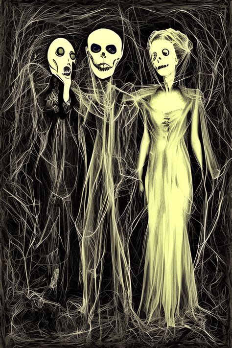 Gothic Ghosts Of Halloweens Photograph Style Tim Burton Neural Style