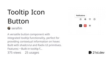 Tooltip Icon Button 21stdev The First Vibe Crafting Tool 21stdev