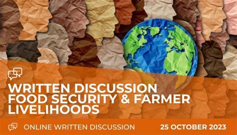 How Can We Create Food Security And Ensure Strong Farmer Livelihoods