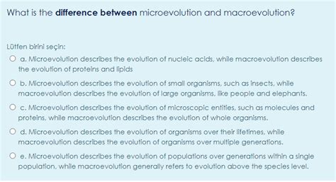 Solved What Is The Difference Between Microevolution And Chegg Com