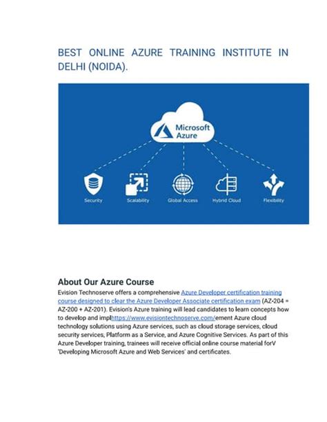Best Online Azure Training Institute In Delhi Noidapdf