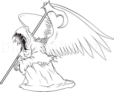 How To Draw Death Drawing Step By Step By Dawn Dragoart