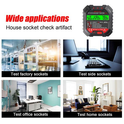 Mayilon Socket Tester Voltage Display 6 Kinds Indicator Lights 90~250v Socket Testers Phase