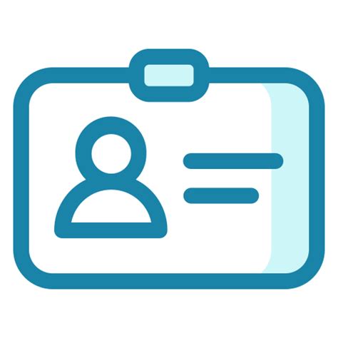 Id Card Generic Blue Icon