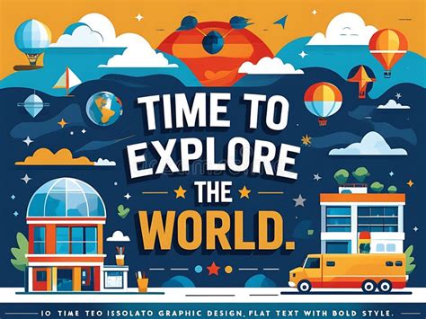 Time To Explore The World With Various Modes Of Transportation Stock Illustration Illustration