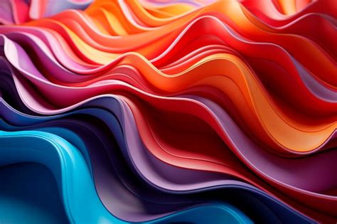 premium ai image abstract background of multicolored silk waves
